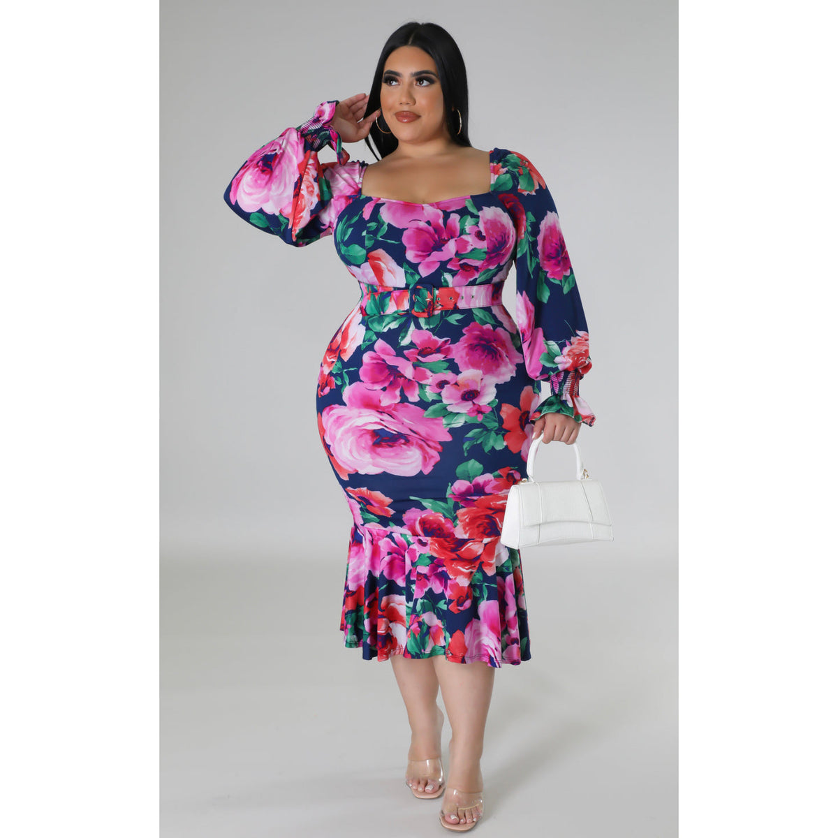 Flower Bomb Dress – Perfect Curves Boutique
